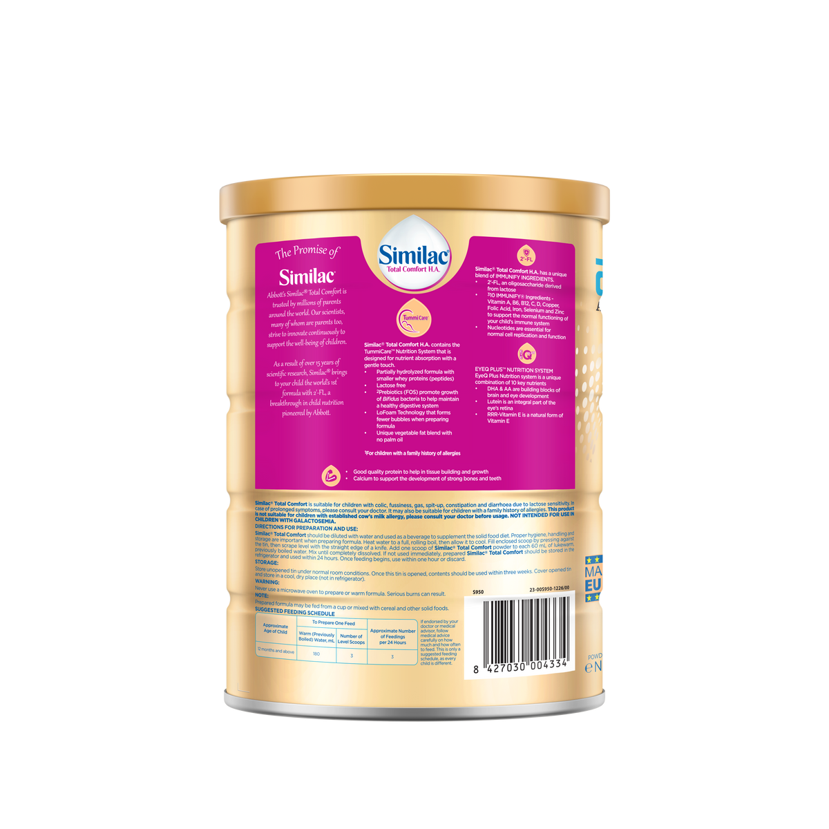 Similac Total Comfort Growing Up Milk Formula - Stage 3 - 820G ...