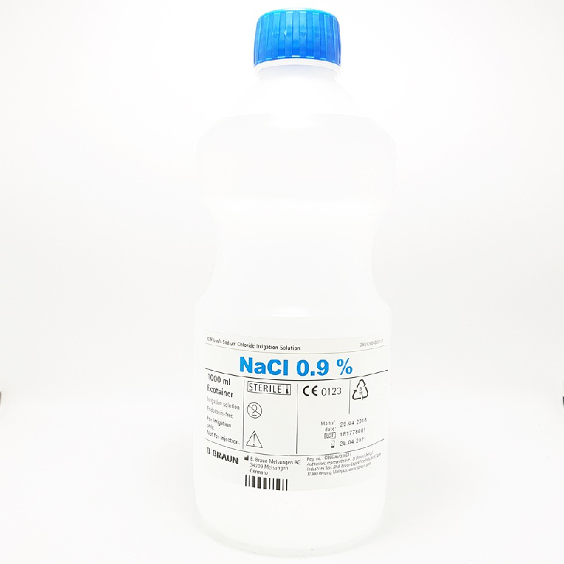 B.Braun Sodium Chloride (NaCl) 0.9% for Irrigation 1000ml (Sterile ...